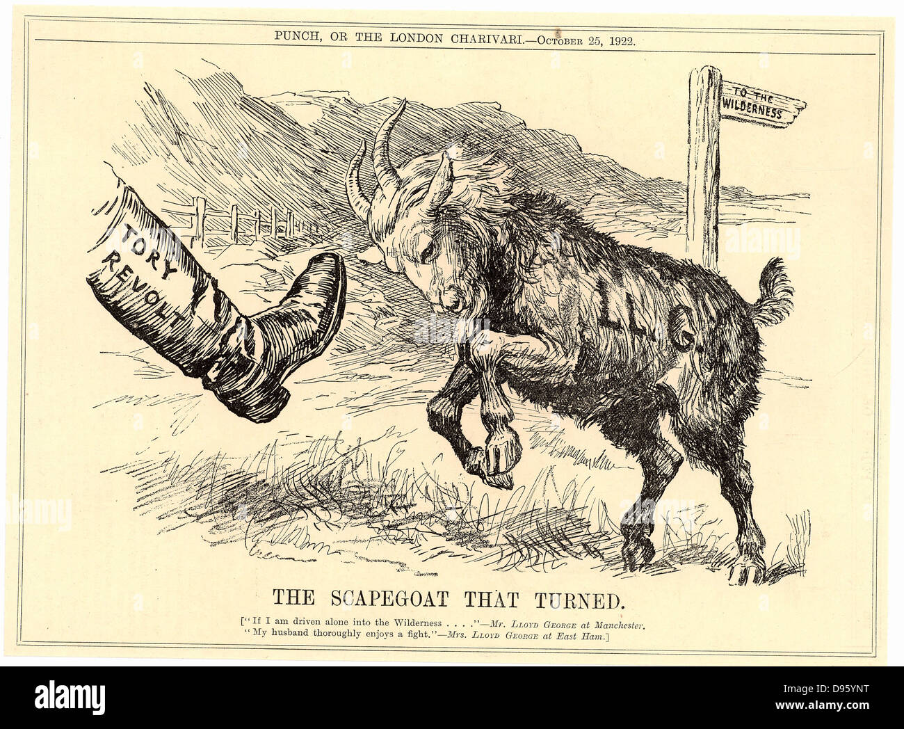 Lloyd george cartoon hi-res stock photography and images - Alamy