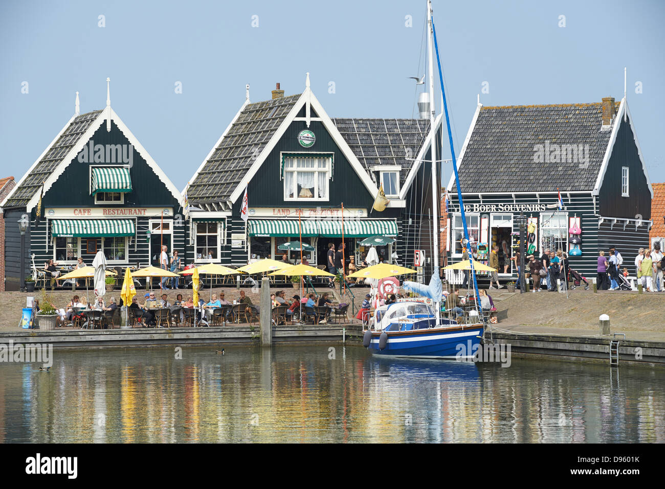 Marken, Traditional fishing village and harbor, Holland (The ...