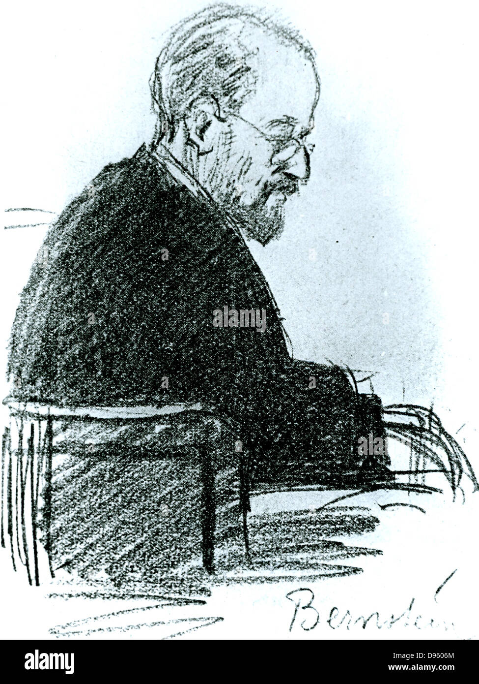 Eduard Bernstein (1850-1932) German socialist leader. Lived in England ...