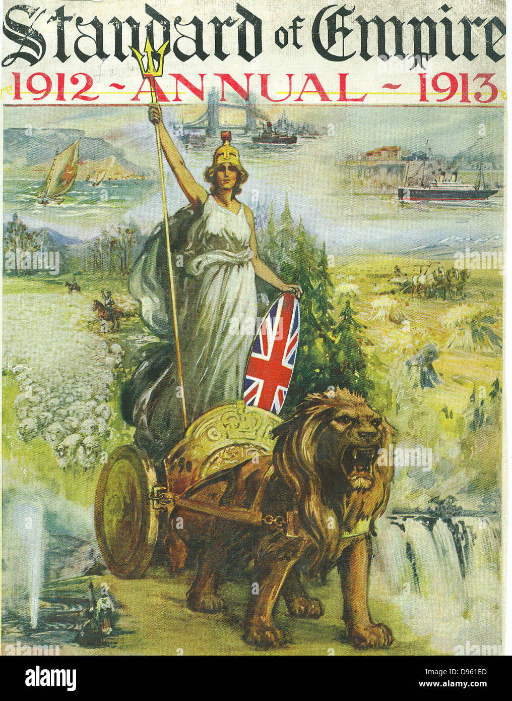 Jingoistic cover of the 'Standard of Empire' Annual for 1912-1913 ...