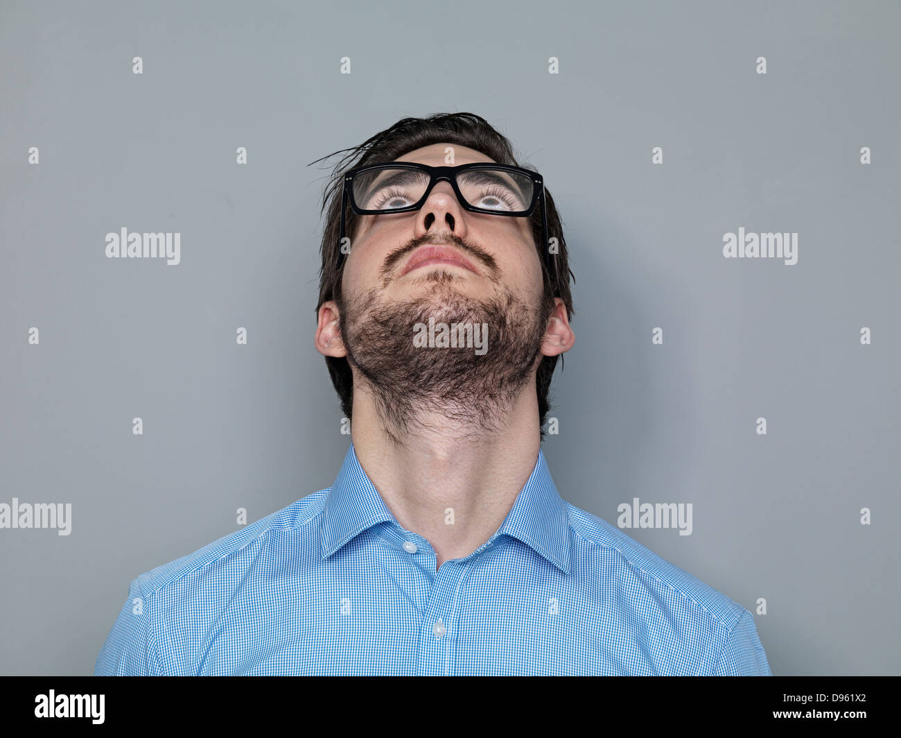 Business person looking up Cut Out Stock Images & Pictures - Alamy