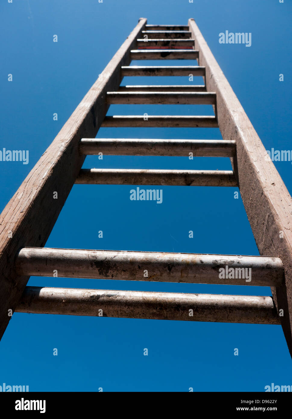 Ladder going towards the sky Stock Photo - Alamy