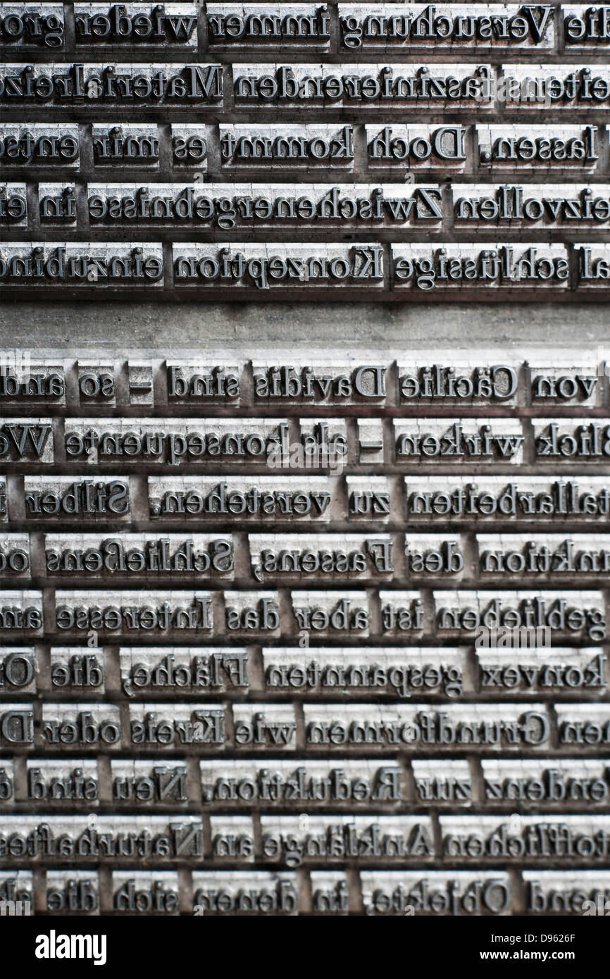 Typesetting art hi-res stock photography and images - Alamy