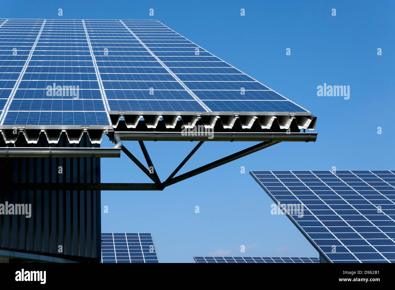 Germany, Bavaria, Solar panel at photovoltaic park Stock Photo - Alamy