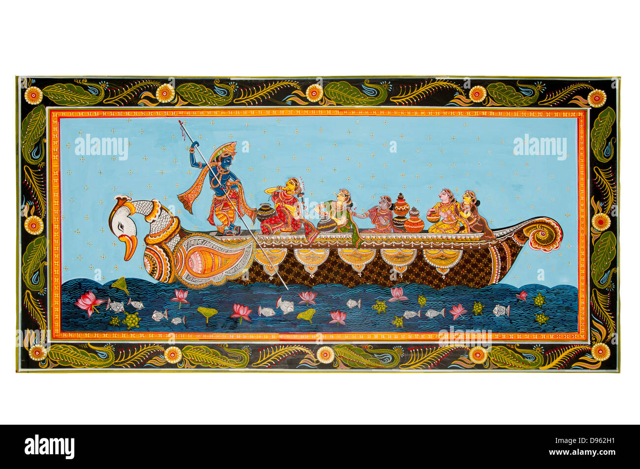Lord krishna painting hi-res stock photography and images - Alamy