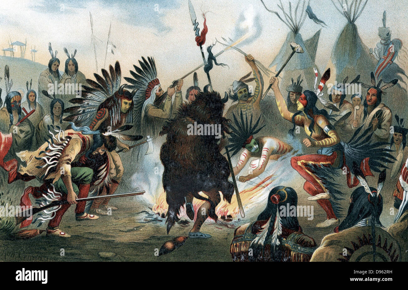Native american war dance hi-res stock photography and images - Alamy