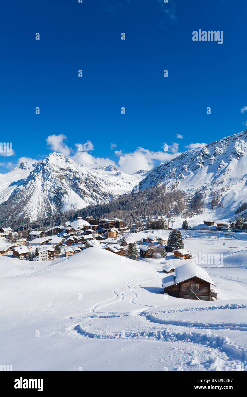 Switzerland, View of Graubunden Stock Photo - Alamy