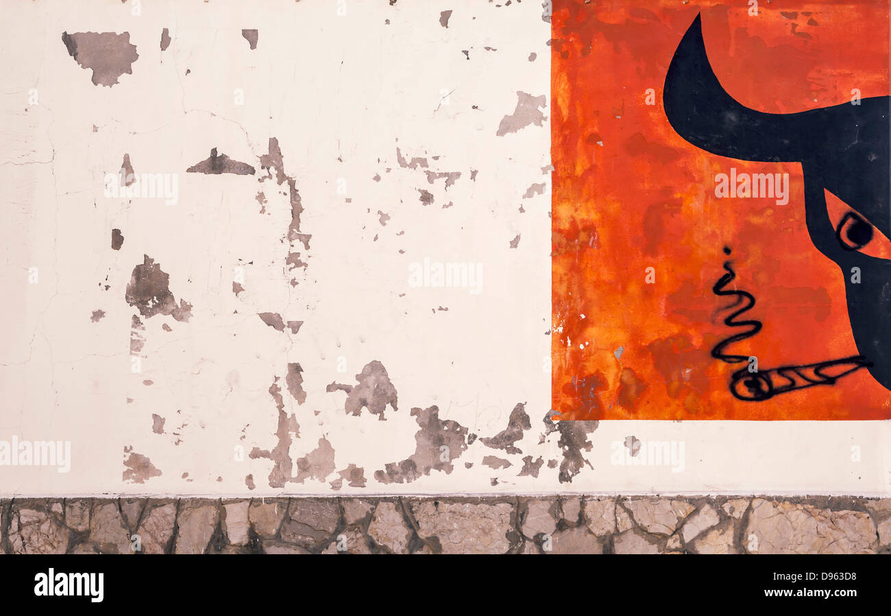 Spain, Close up of wall in Tariffa Stock Photo - Alamy