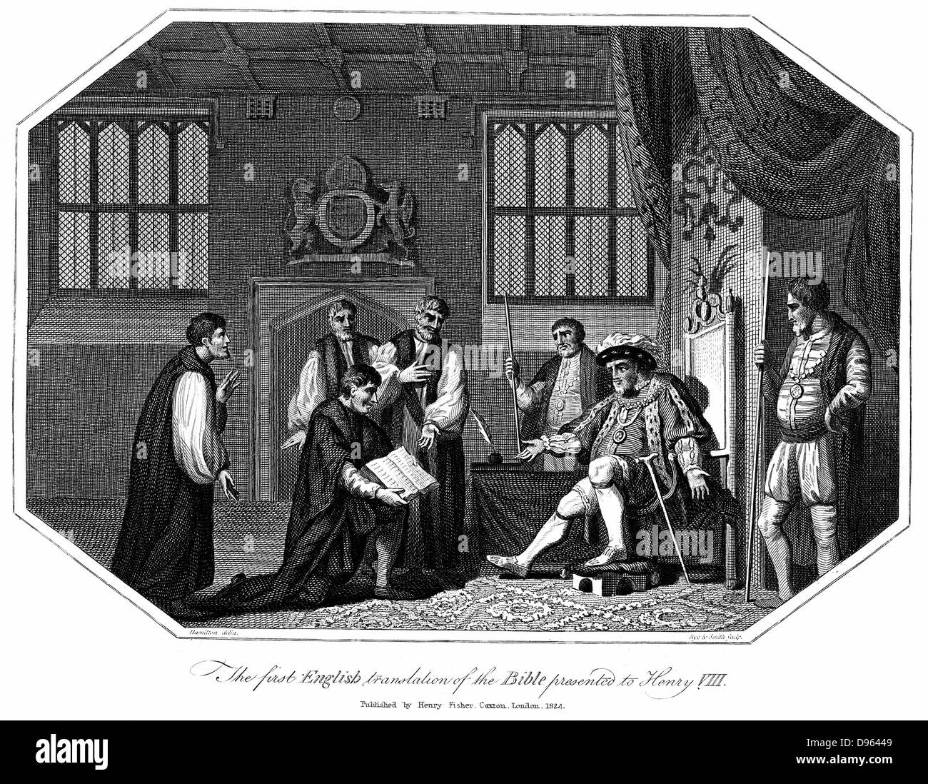 Henry VIII (1491-1547) king of England from 1509 being presented with ...