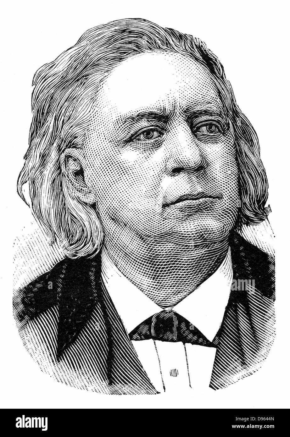 Henry ward beecher 1813 1887 american congregational minister hi-res ...