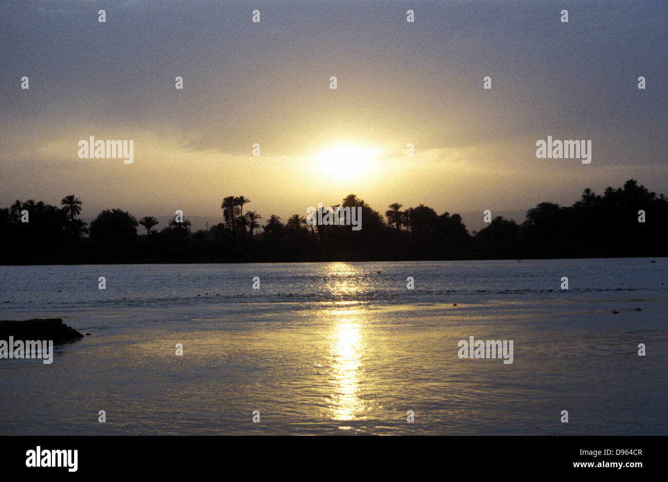River Nile at sunset. Egypt Stock Photo - Alamy