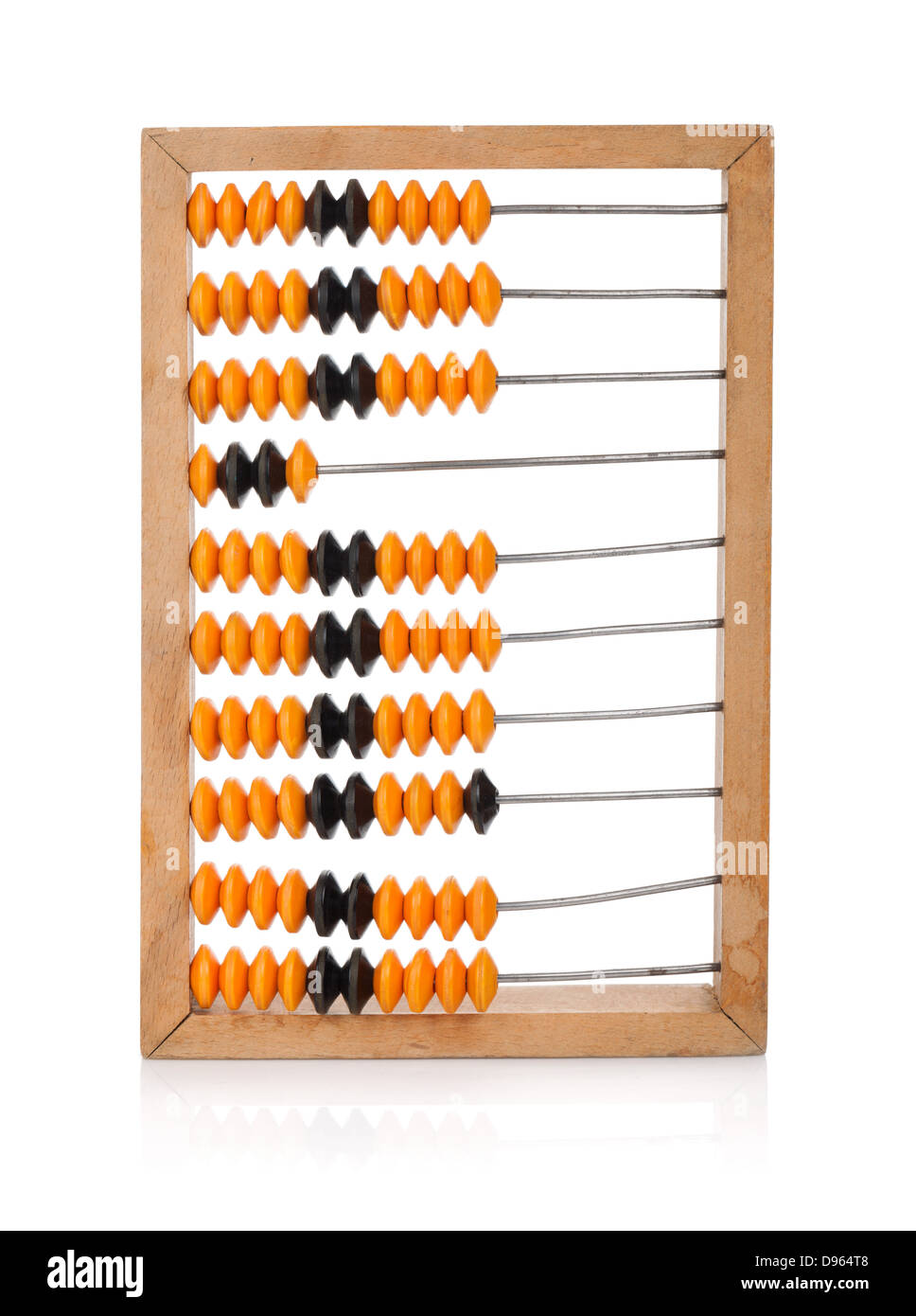 Wooden abacus. Isolated on white background Stock Photo - Alamy