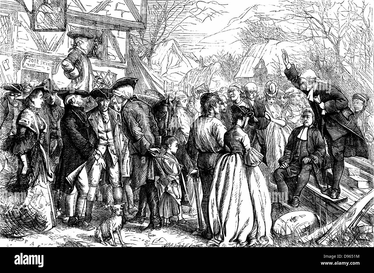 John wesley preaching hi-res stock photography and images - Alamy