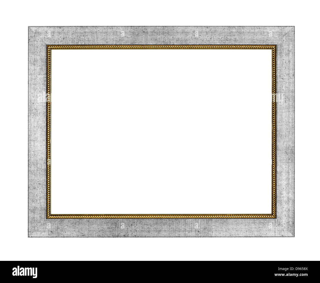 Silver picture frame Stock Photo - Alamy