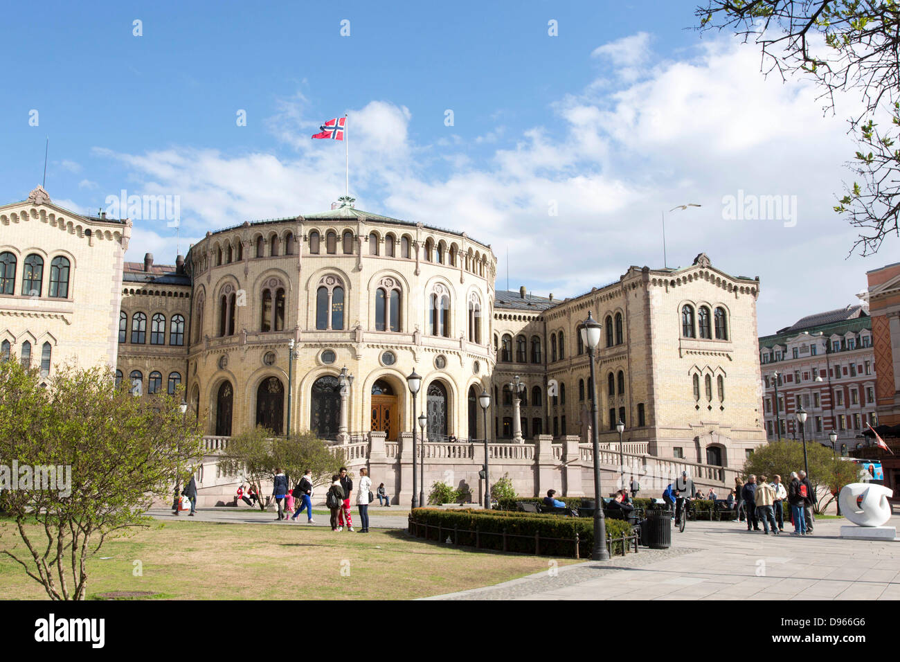 Parliament Stortinget in Oslo Stock Photo - Alamy