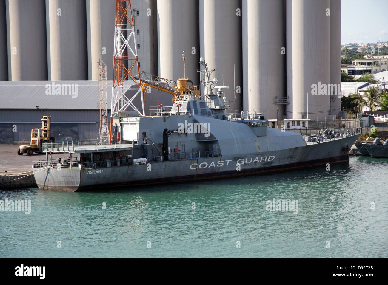The Coastguard vessel in Port Louis harbour, Mauritius Stock Photo - Alamy