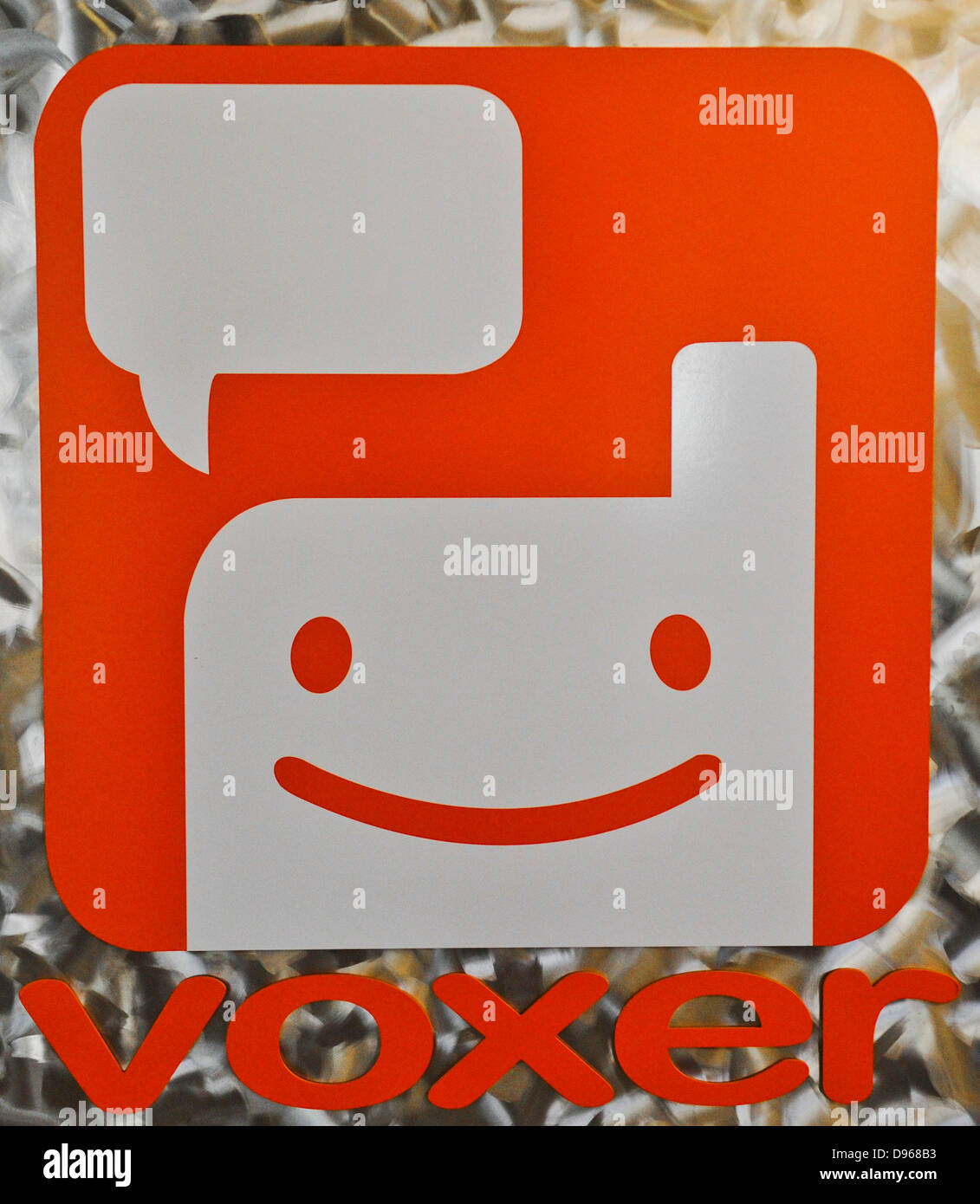 Startup Voxer - Logo Stock Photo - Alamy