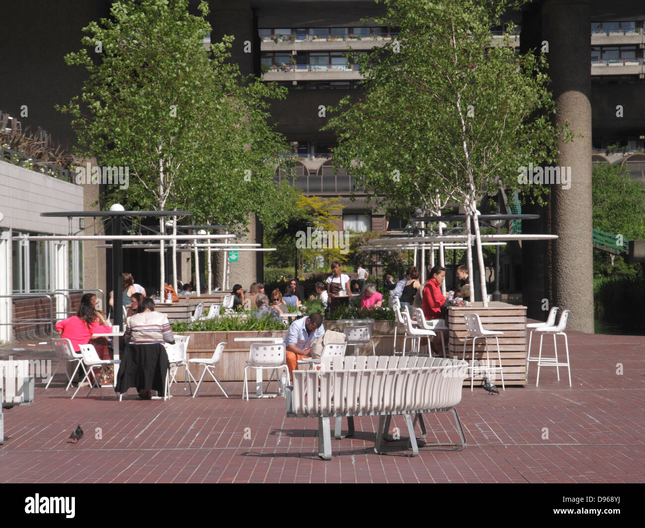 Cafe at Barbican Arts Centre London Stock Photo - Alamy