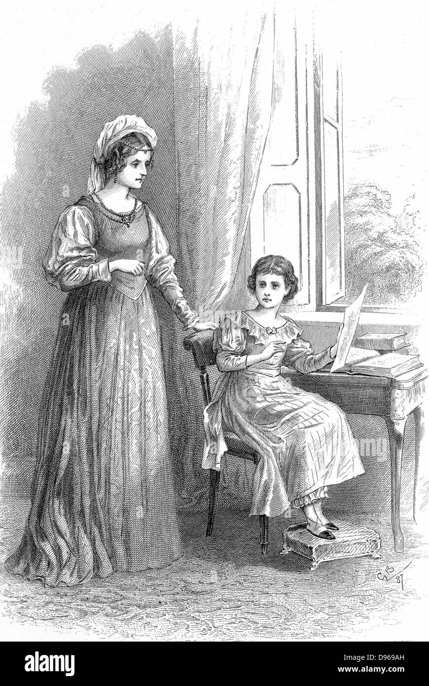 English governess Black and White Stock Photos & Images - Alamy
