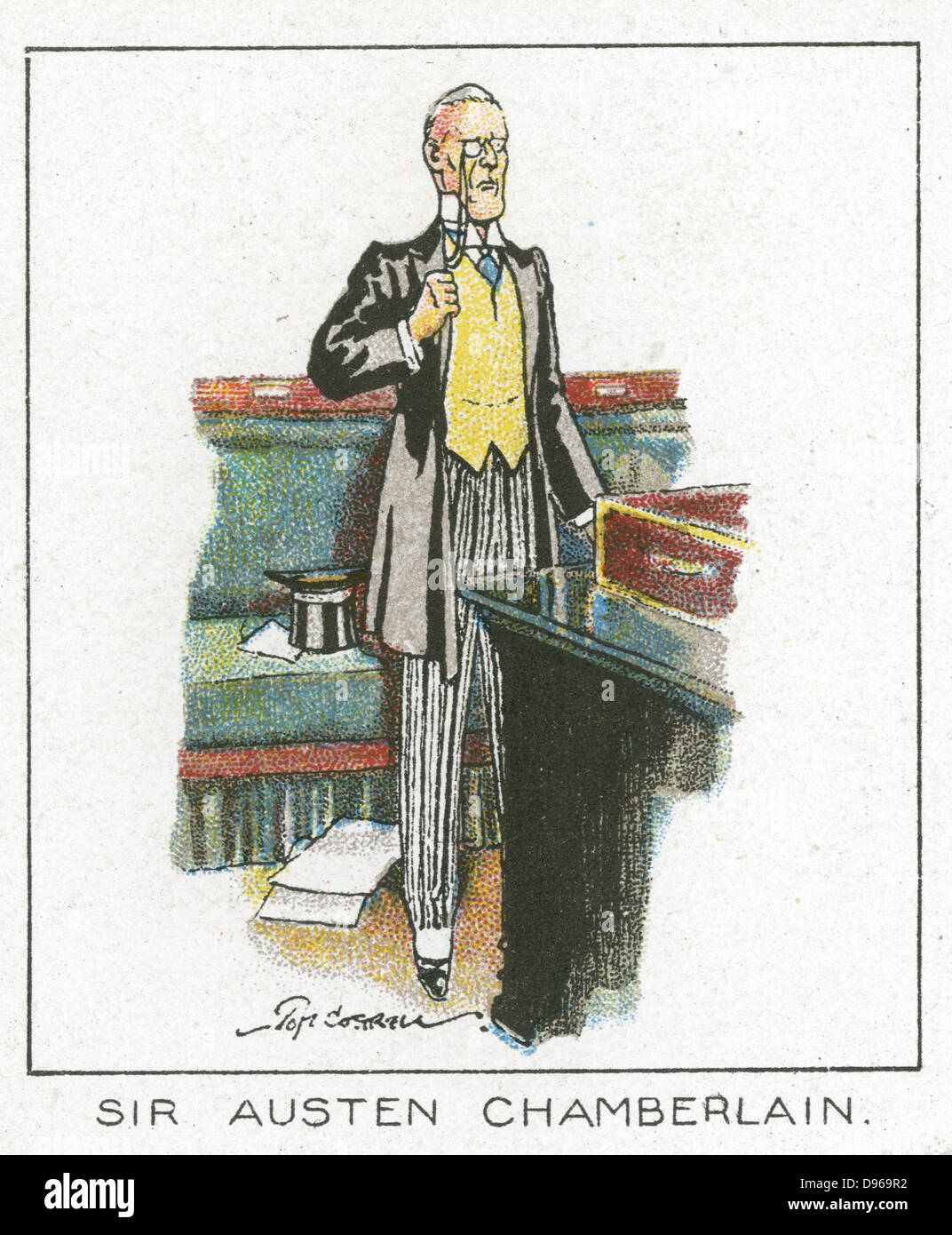 (Joseph) Austen Chamberlain (1863-1937) English statesman. Chancellor ...