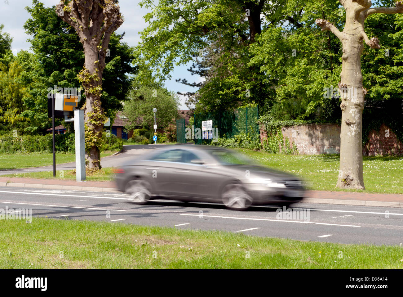 A car passing a speed camera Stock Photo - Alamy