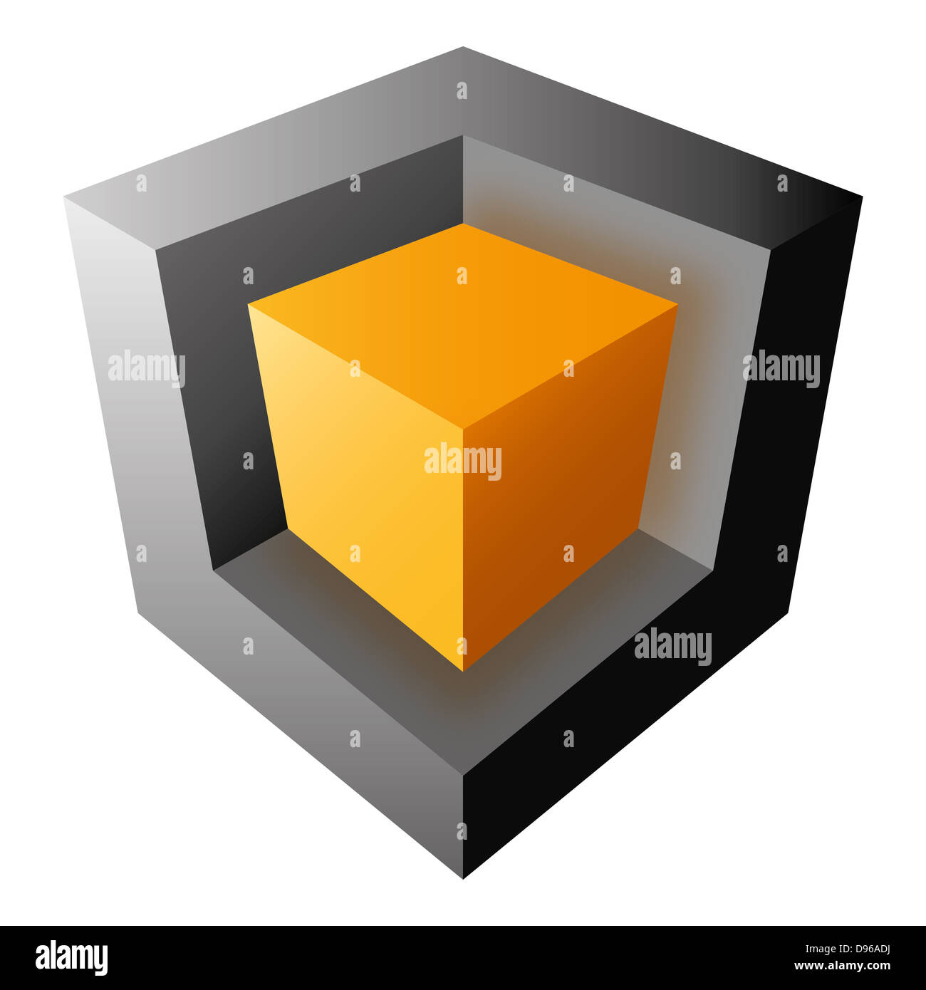 Colorful spectrum vector cube design, isolated on white background ...