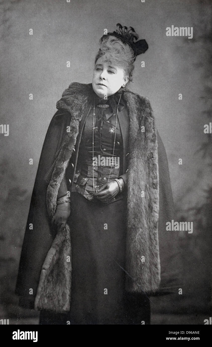 Mrs Bancroft (born Marie Wilton - 1840-1921) English actress. Famous ...