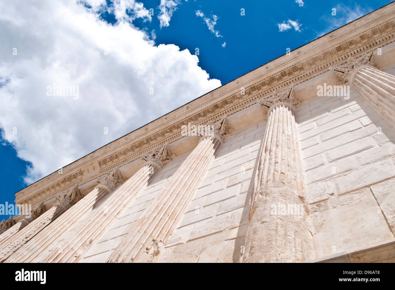 La Maison Carree, Roman Temple, Nimes, France Stock Photo - Alamy