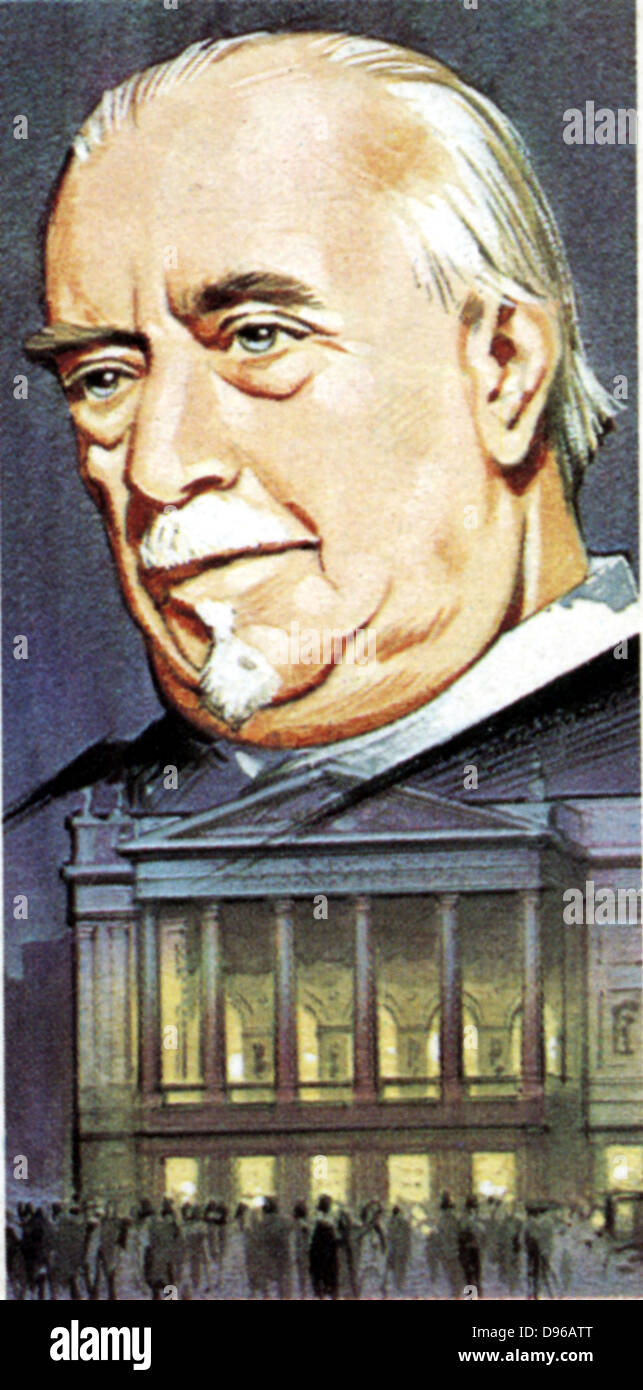 Thomas Beecham (1879-1961) English conductor and impresario, in old age ...