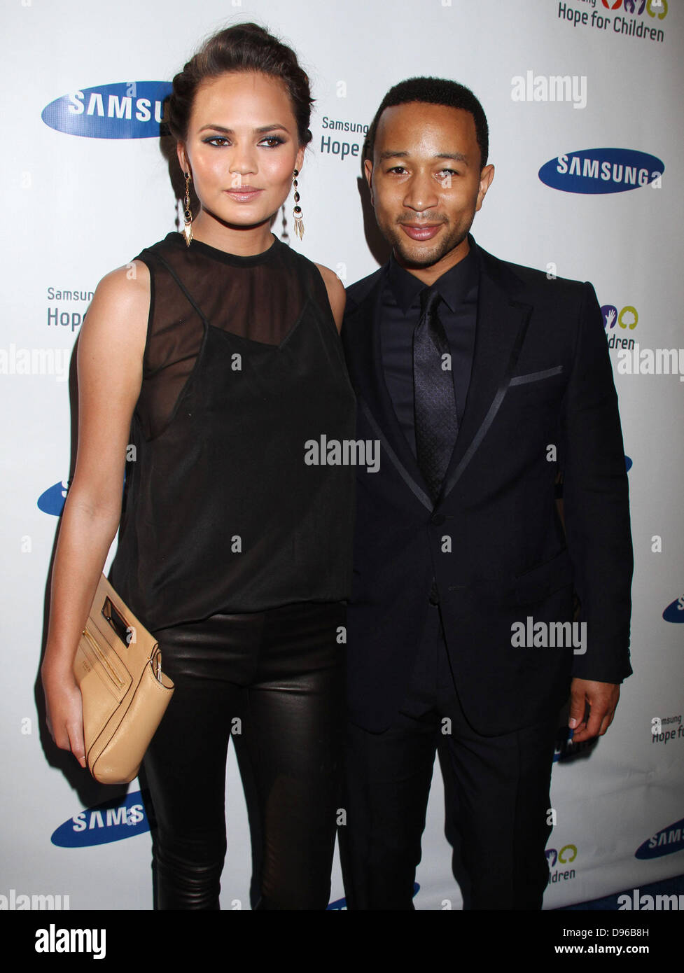 New York, New York, USA. 11th June, 2013. Model CHRISSY TEIGEN and JOHN ...