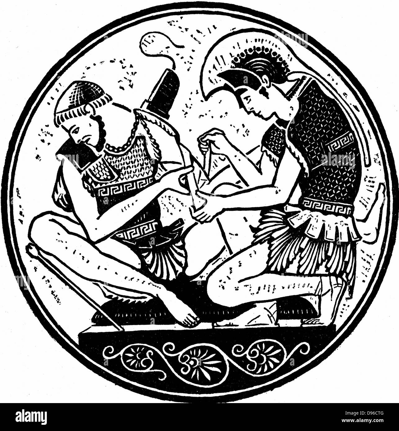 Ancient greek vase patroclus achilles hi-res stock photography and ...