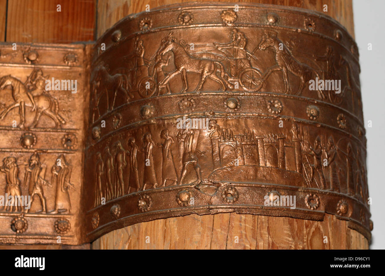 Bronze gate ornaments assyrian circa 883 859 bc from balawat hi-res ...