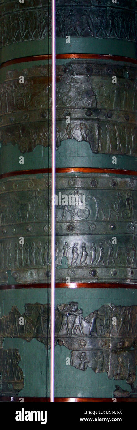 Surviving bronze bands of the Balawat Gates (858-824 BC) from the ...