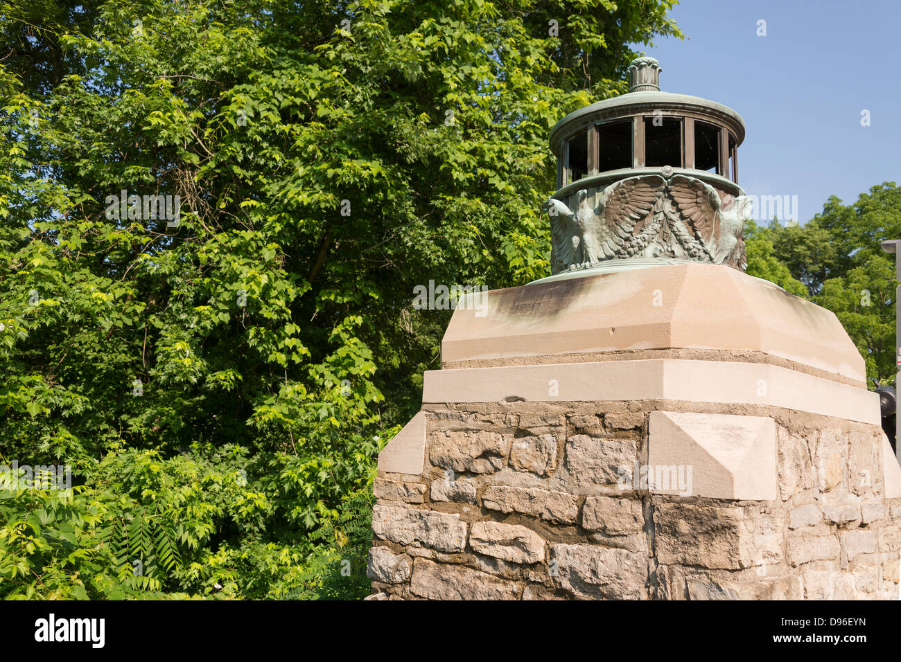 Copper Finial Celebrating the Union of the US Stock Photo - Alamy