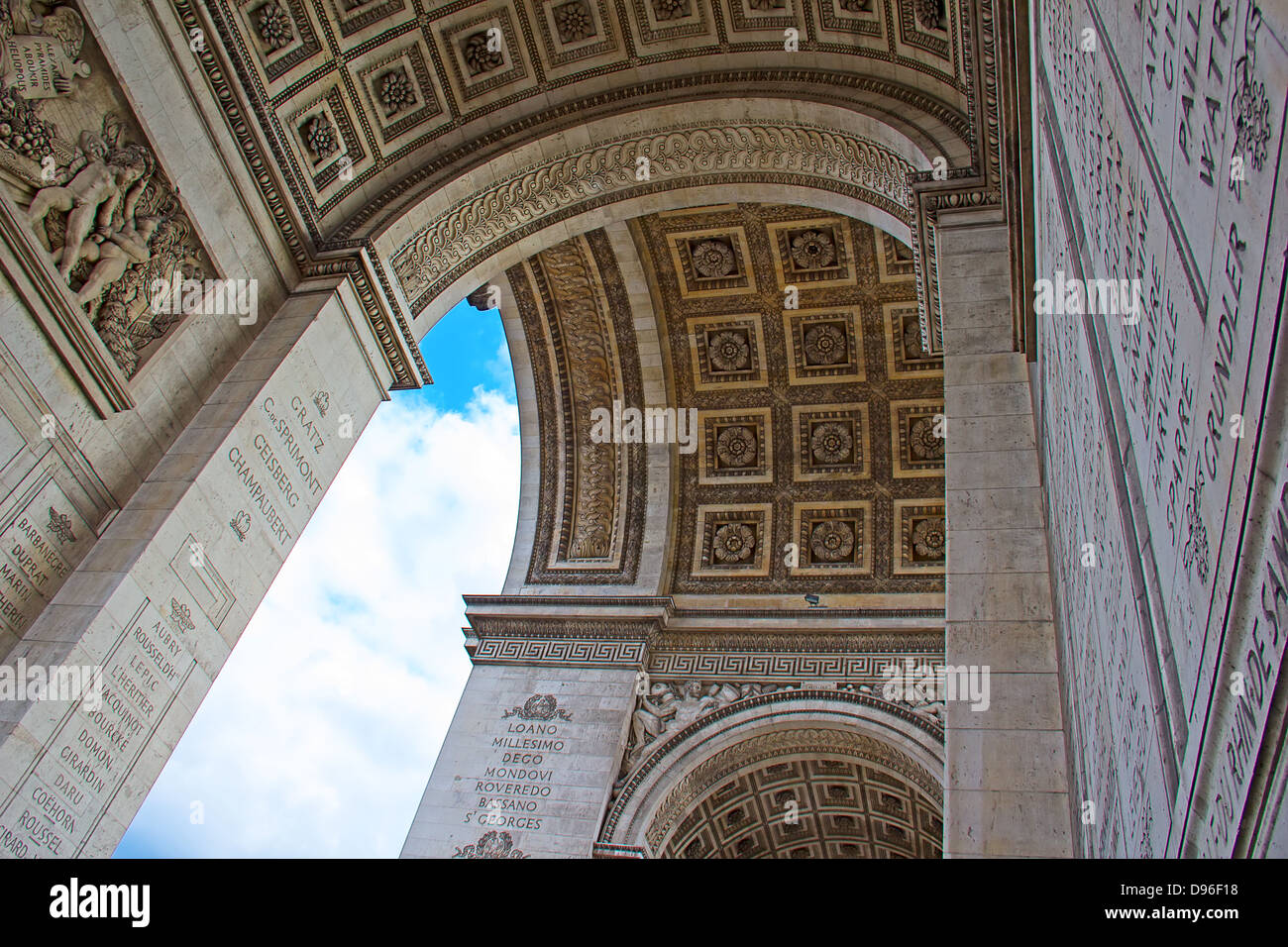 Famous Arc de Triomphe, Paris, France Stock Photo - Alamy