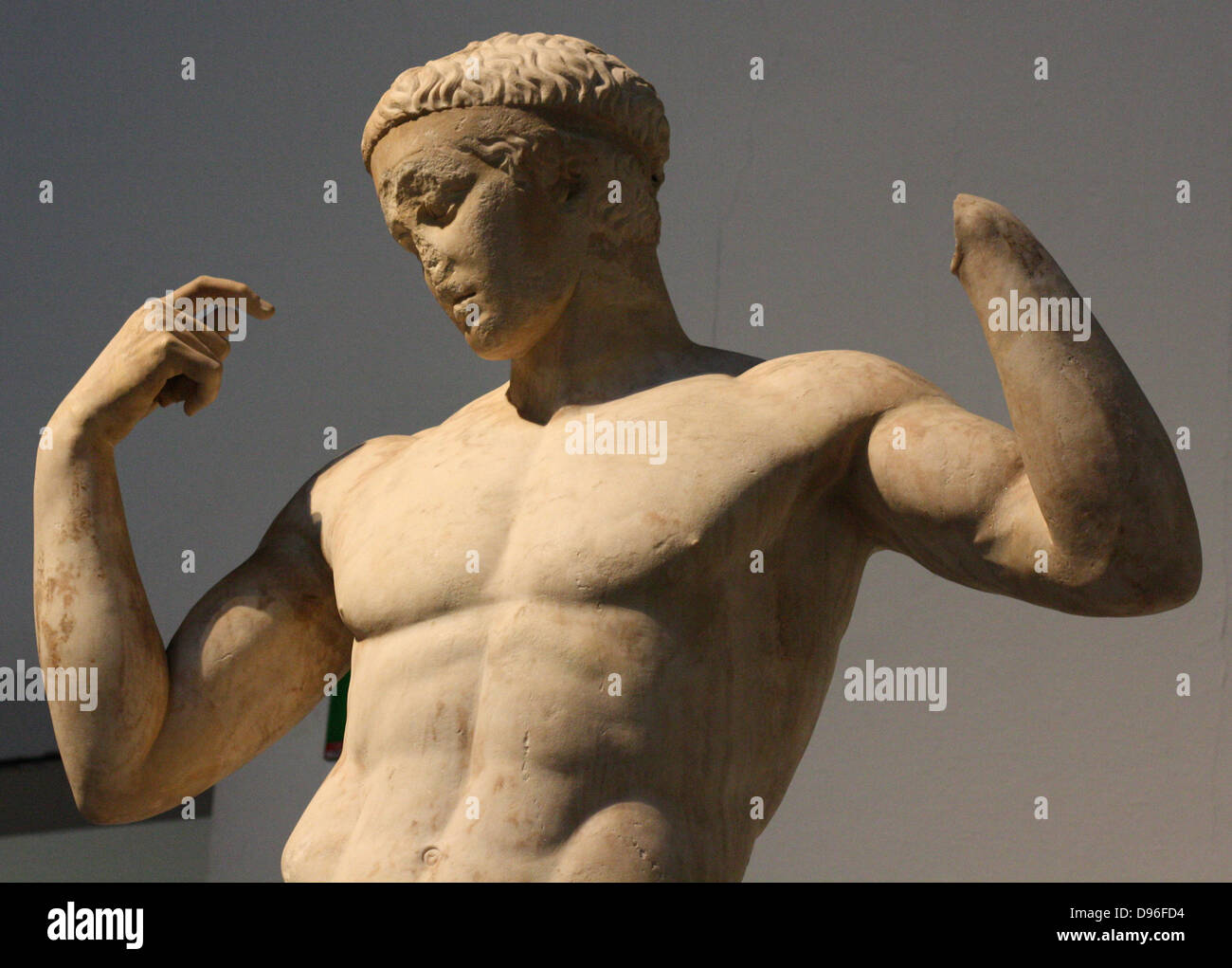 'Kew Gardens Hermes'. Statue of Hermes, the patron god of the gymnasium ...