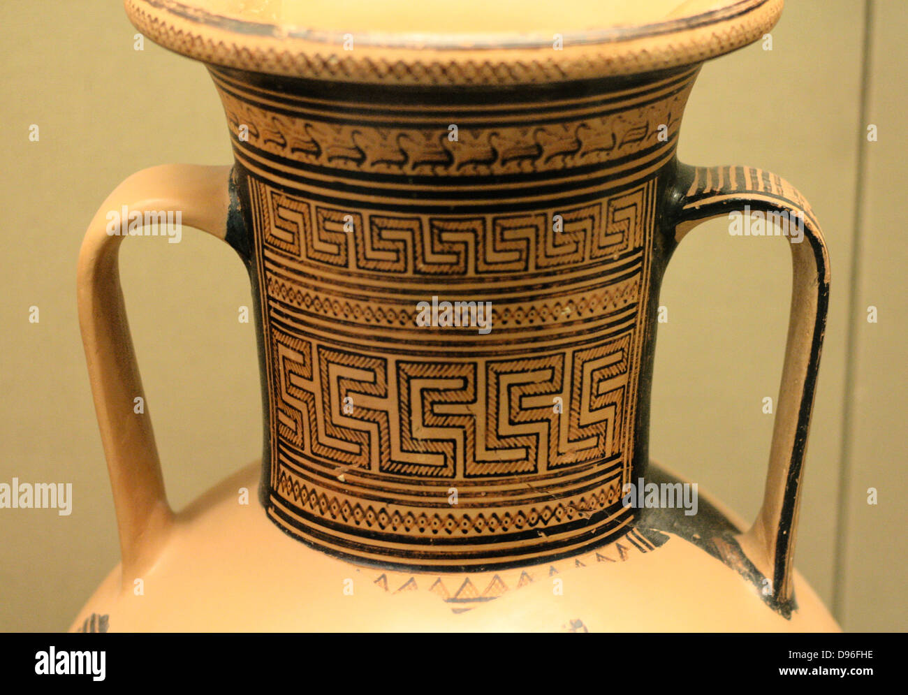 Detail from the Elgin Amphora. Greek, made in Athens circa 760-750 BC ...