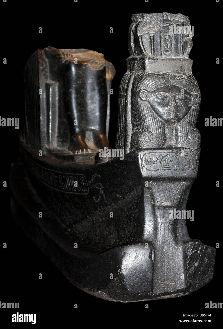 Statue of the 'Sacred boat of Queen Mutemwia', 18th Dynasty Egyptian ...