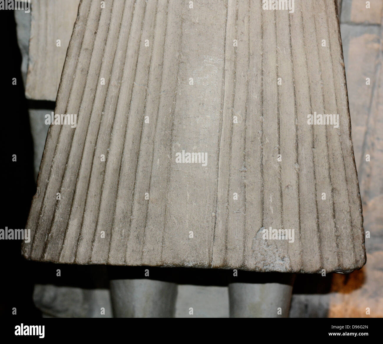 18th Dynasty Egyptian dyad of man and wife. Made of limestone and dated ...