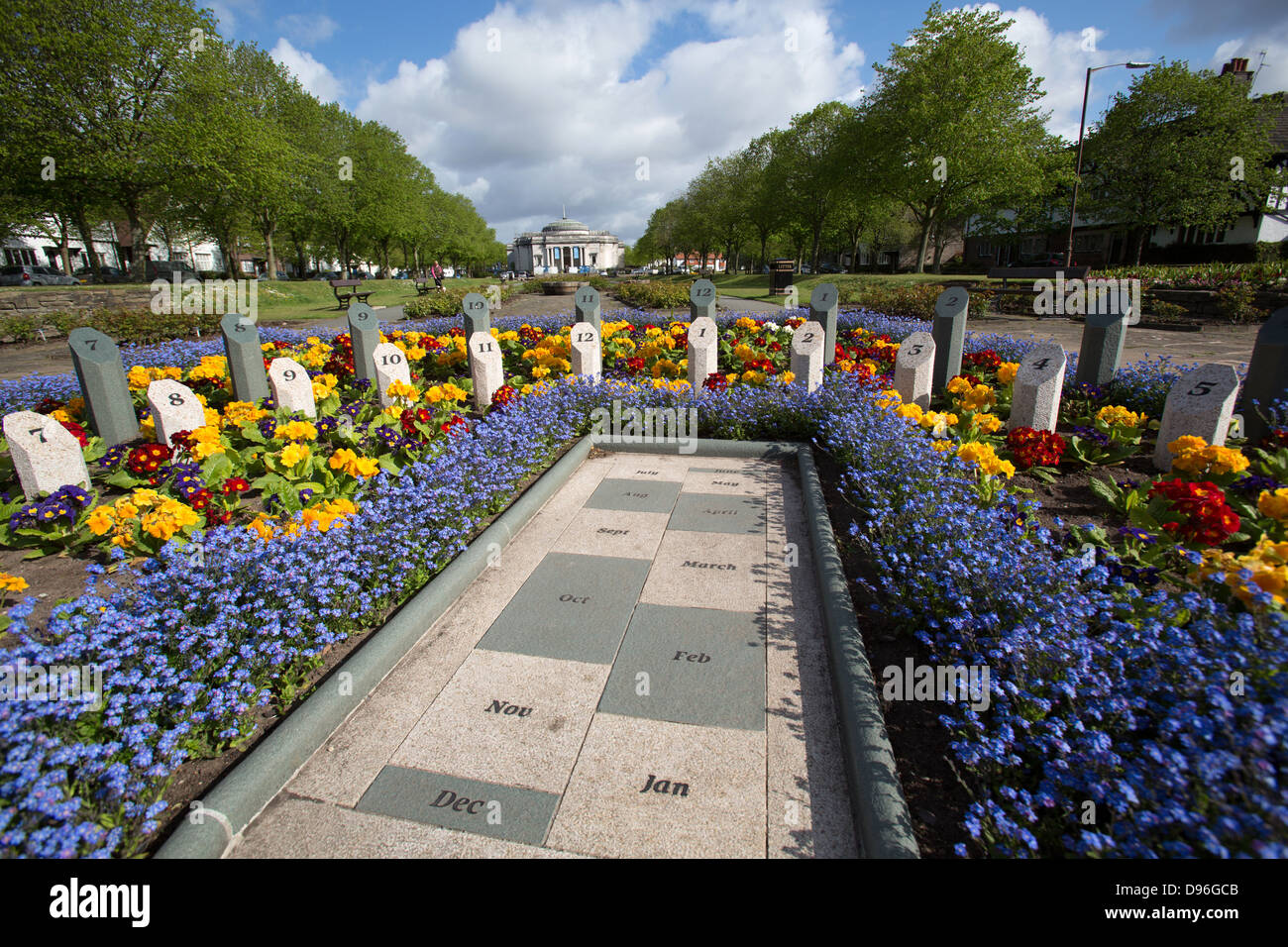 Village of Port Sunlight, England. Picturesque view of the analemmatic ...