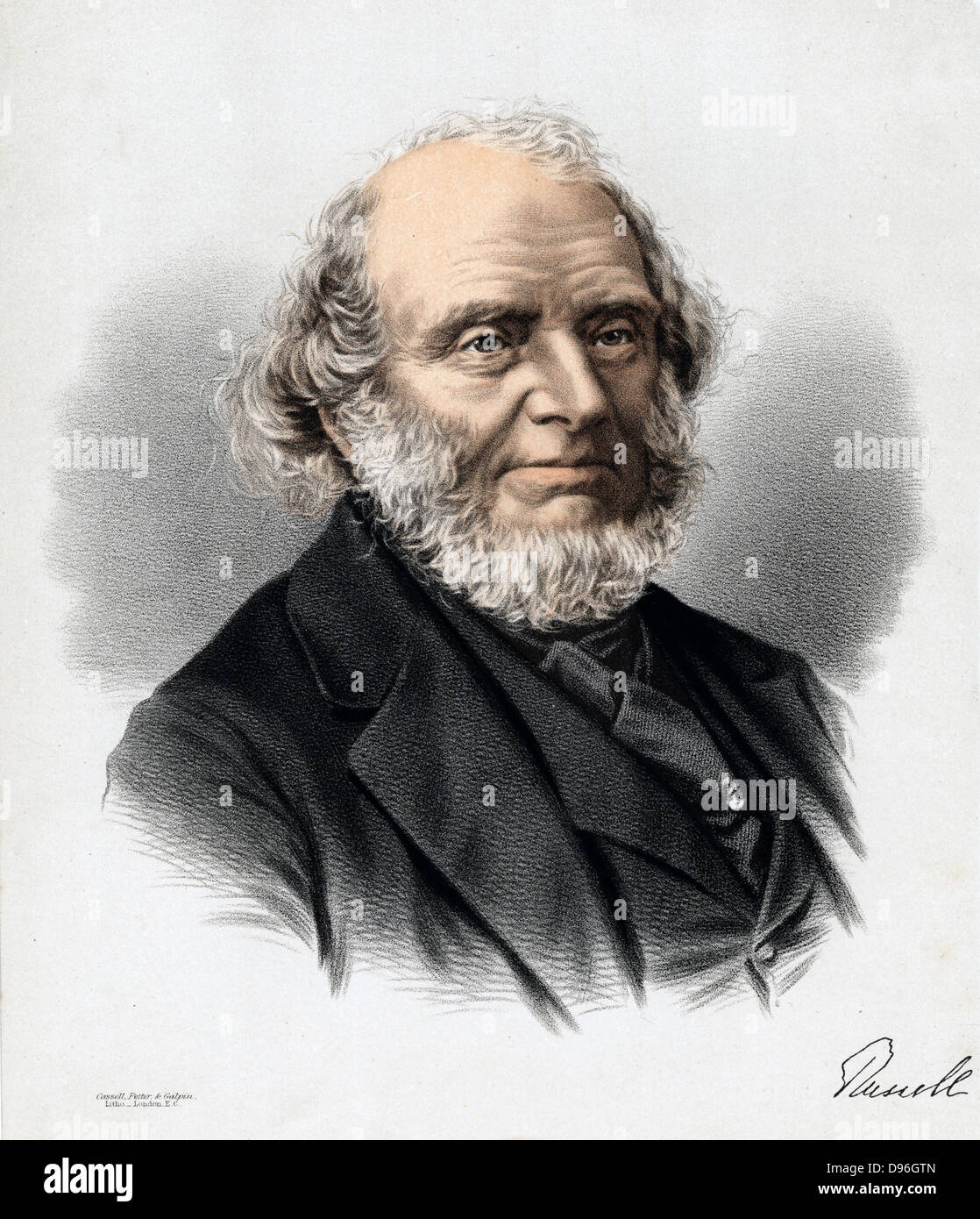 John Russell, lst Earl Russell (1792-1878), c1878. Known as Lord John ...