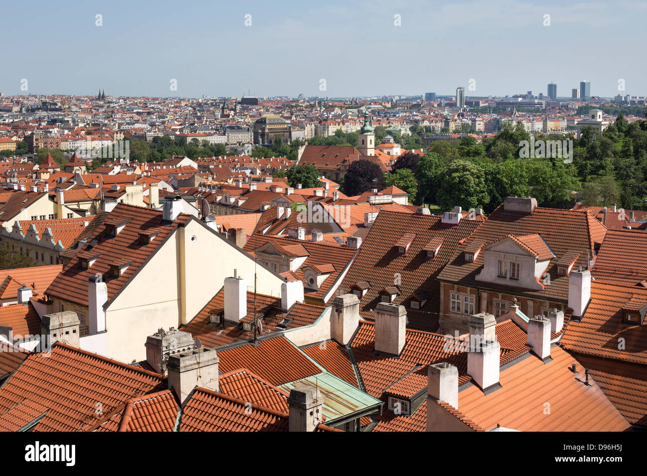Rooftops of Prague, Czech Republic, Europe Stock Photo - Alamy