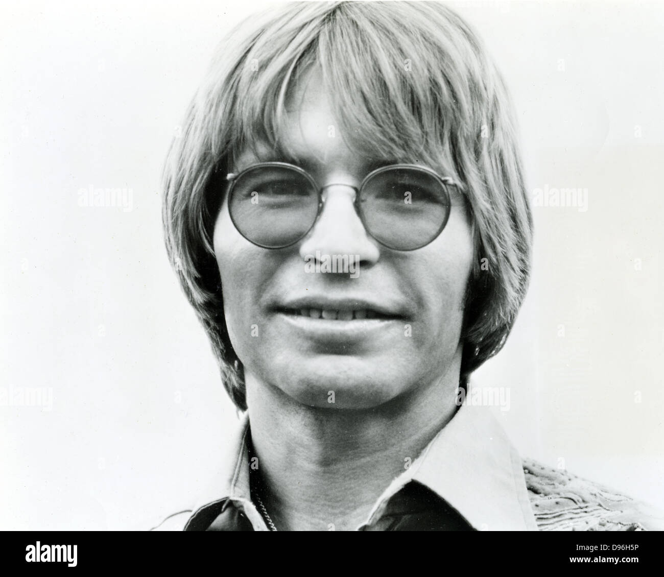 JOHN DENVER (1943-1997) Promotional photo of US singer about 1985 Stock ...