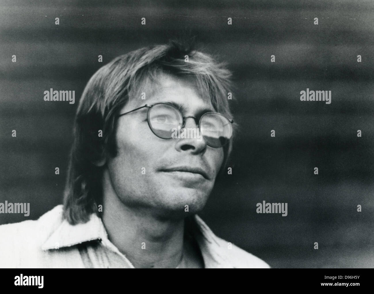 JOHN DENVER (1943-1997) Promotional photo of US singer about 1985 Stock ...