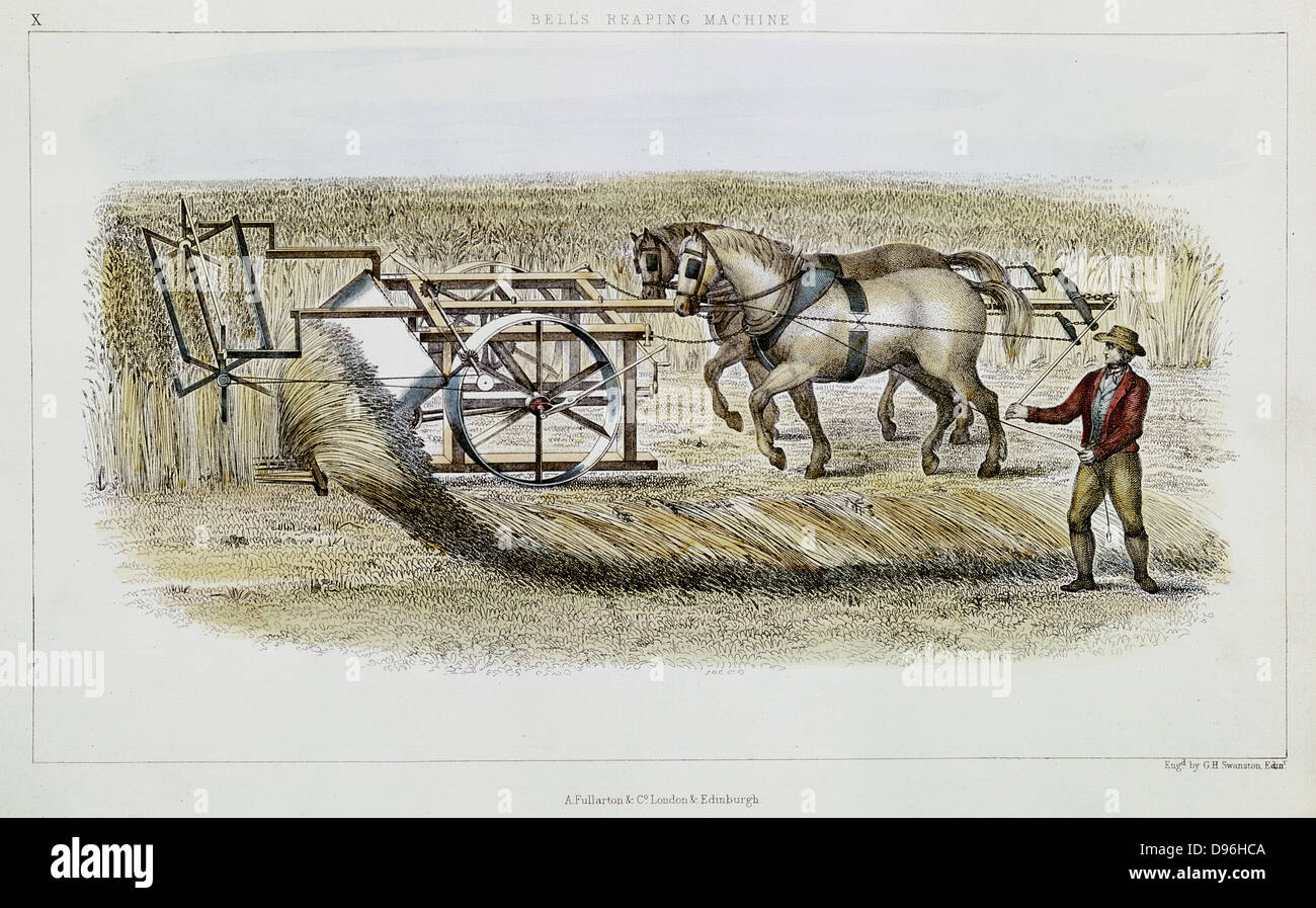 First reaping machine hi-res stock photography and images - Alamy