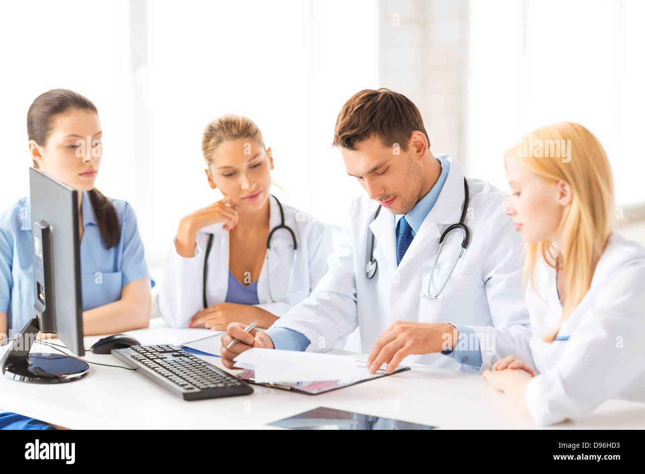 team or group of doctors working Stock Photo - Alamy
