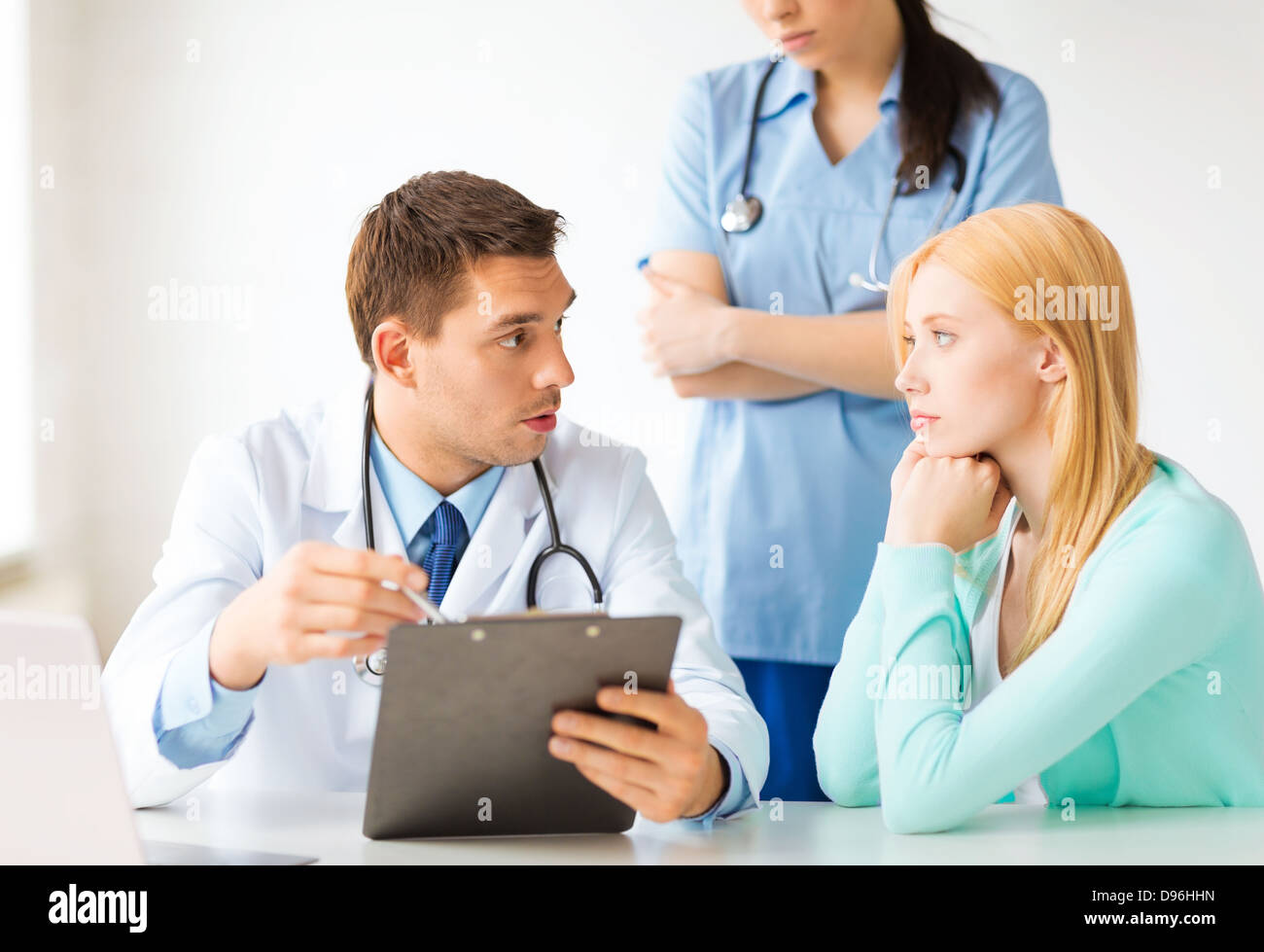 male doctor with patient Stock Photo - Alamy