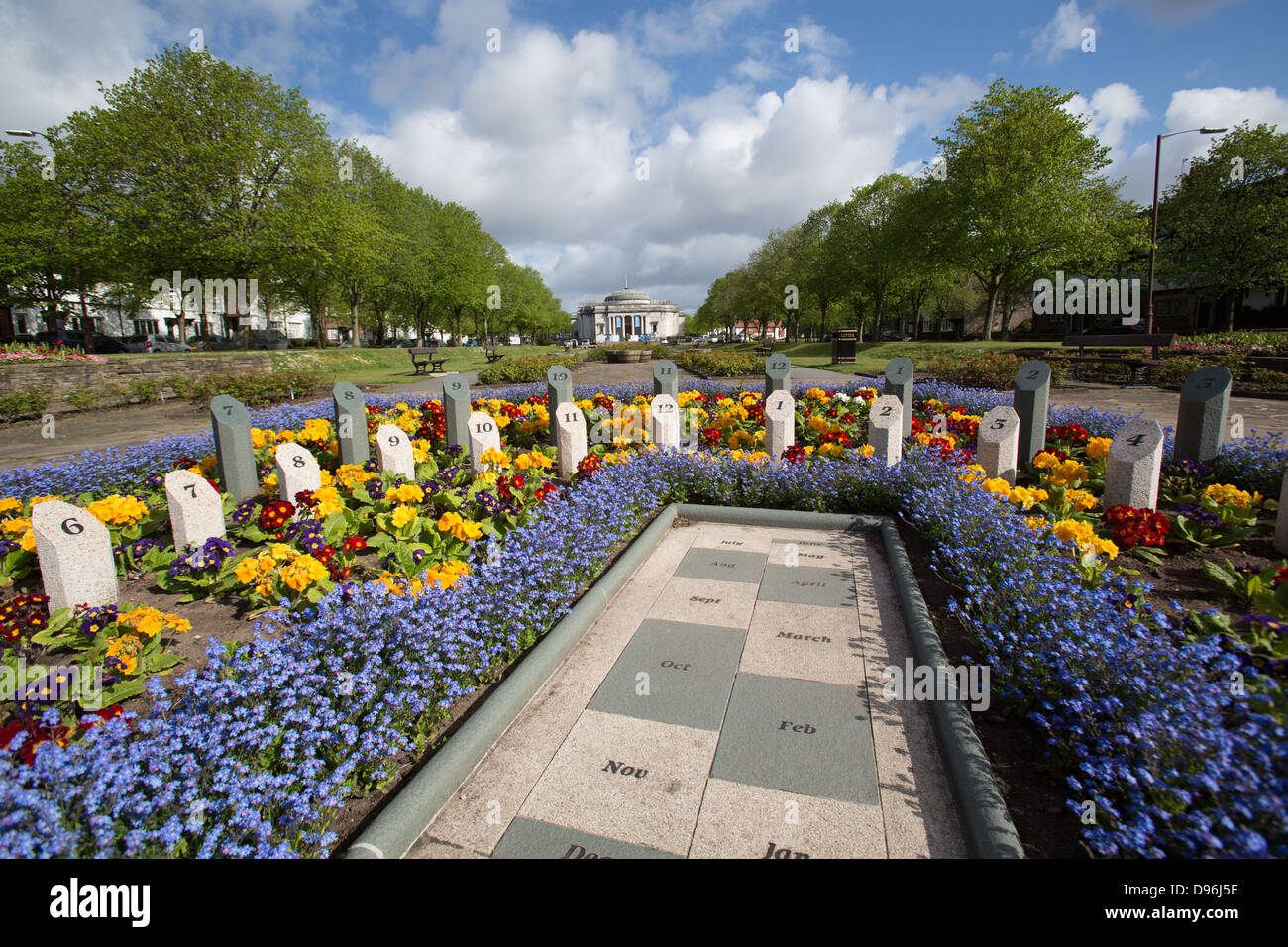 Village of Port Sunlight, England. Picturesque view of the analemmatic ...