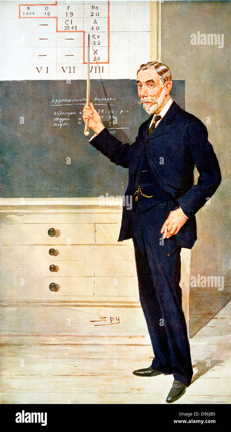 William Ramsay (1852-1916) Scottish chemist. With Rayleigh discovered ...