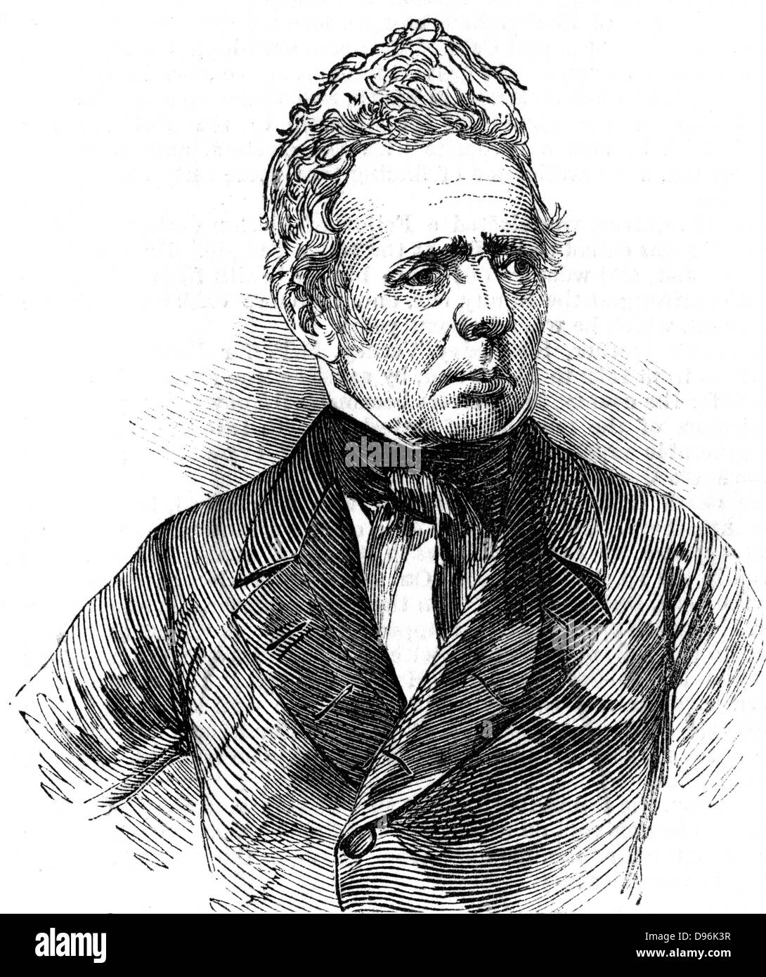Hans Christian Oested (1777-1851) German physicist. Discovered effect ...